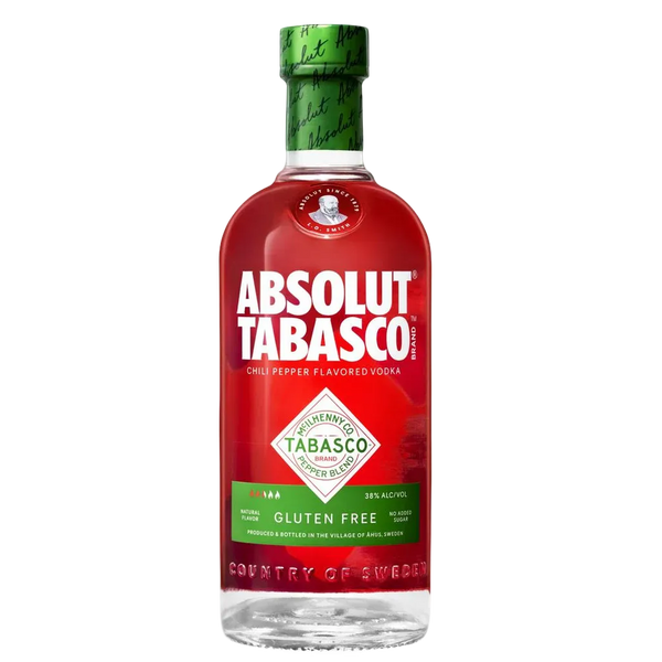 Absolut Tabasco Chili Pepper Flavored Vodka 750 ML – Holiday House Liquor