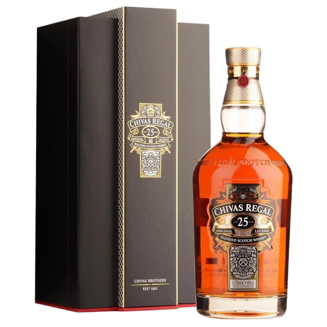 Chivas Regal 25 Year Old Scotch Whisky – Premium Aged Blend – Holiday ...